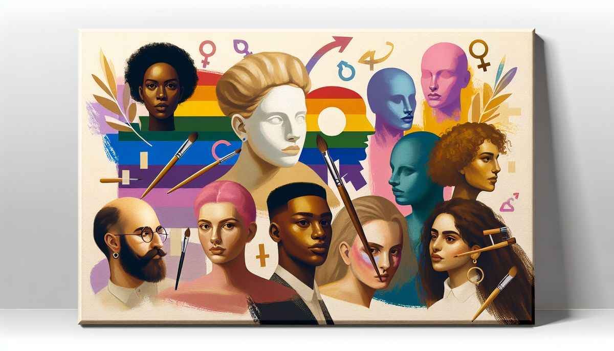 Innovative Design Trends in LGBTQ+ Canvas Art – Hustler - Lift, Love, Play