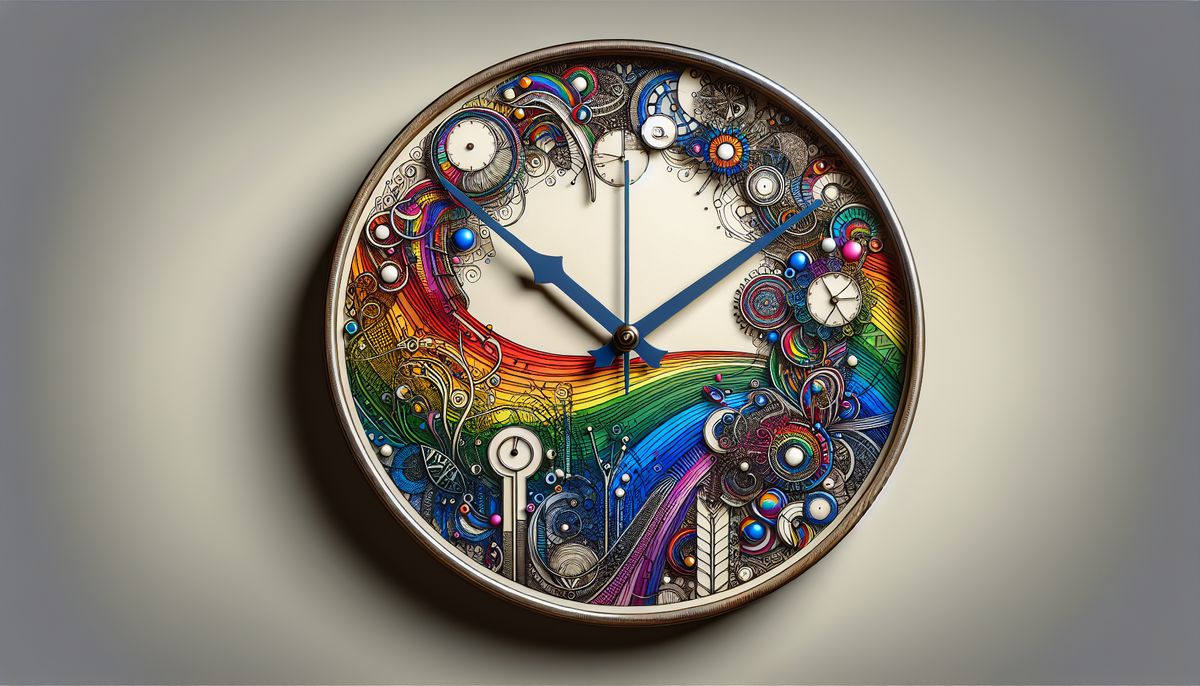 Timeless Art: Stunning LGBTQ+ Wall Clock Designs – Hustler - Lift, Love ...