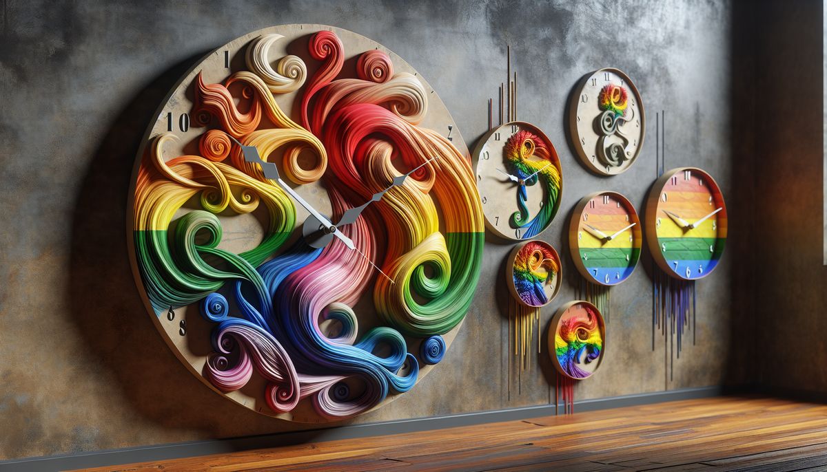 Timeless Art: Stunning LGBTQ+ Wall Clock Designs – Hustler - Lift, Love ...