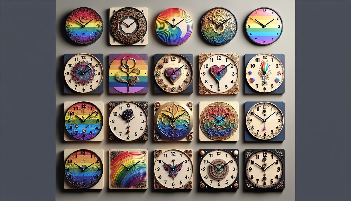 Unique LGBTQ+ Wall Clocks and Their Stories – Hustler - Lift, Love, Play