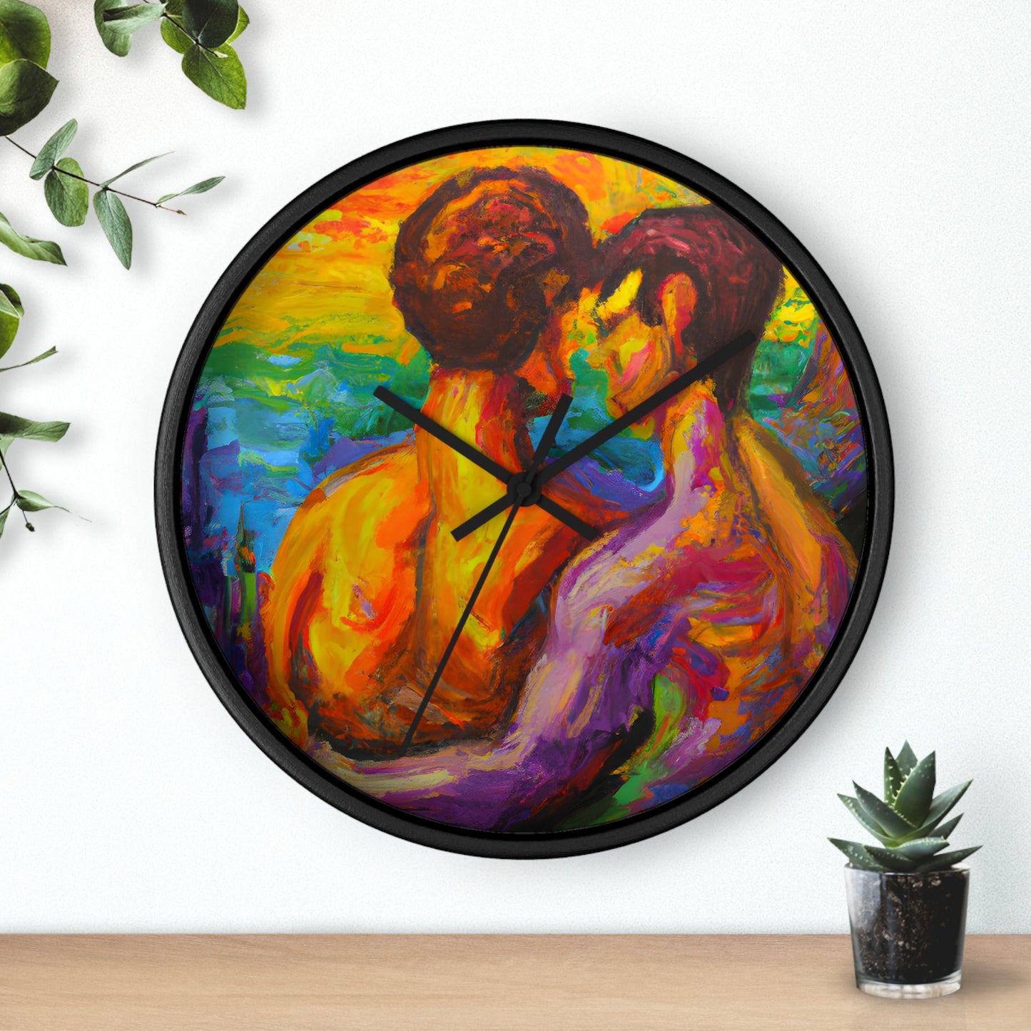 TroyMaverick - Gay Love Wall Clock – Hustler - Lift, Love, Play